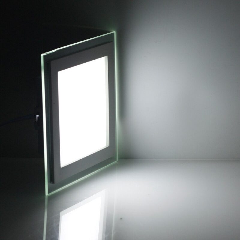 Panel Led borde vidrio Cuadrado Luz Cálida Neutra Blanca En Uno Solo ...